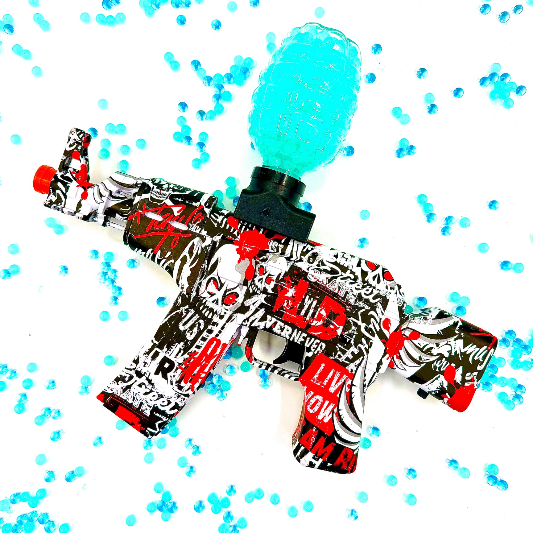 Gelblast.dk - Mini AKM Gel blasters fåes i mange farver!